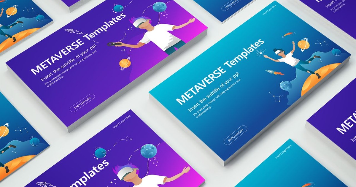 CLASS101+ | [10장] 메타버스 VR AR 깔끔한PPT 템플릿300 피피티 파워포인트