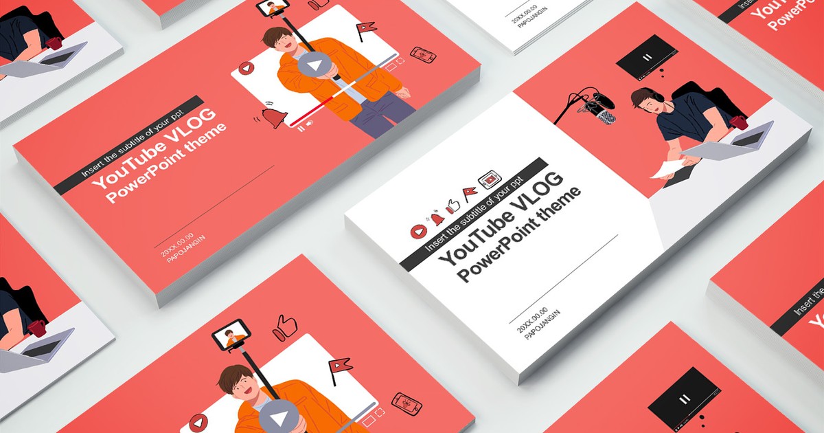 CLASS101 | [10장] 유튜브 1인미디어 크리에이터 제안서 심플한 PPT 템플릿141 피피티 파워포인트