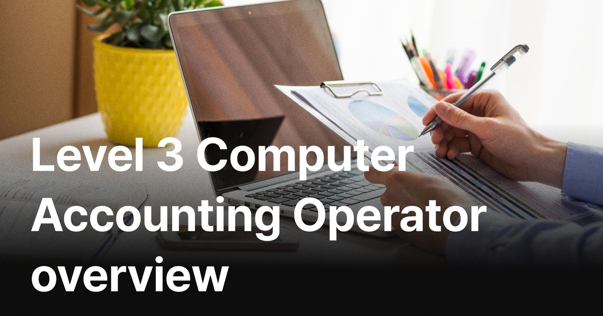 CLASS101+ | Computer Accounting Operator Level 3 Core Summary