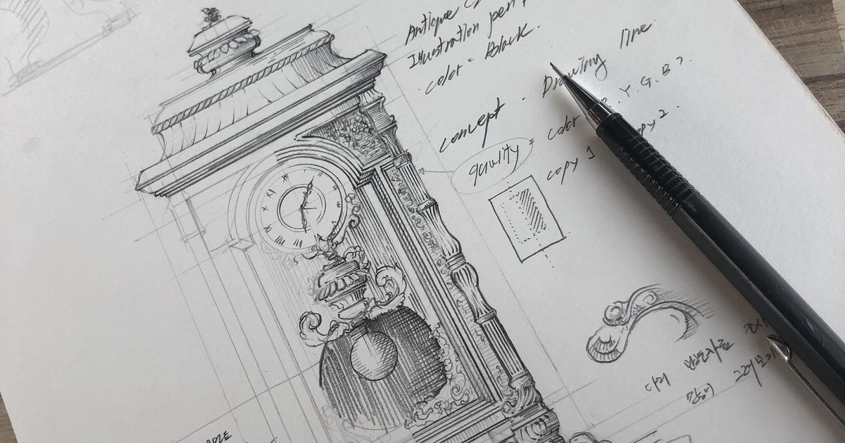 CLASS101+ | Antique props drawn with a pen with passion at your fingertips