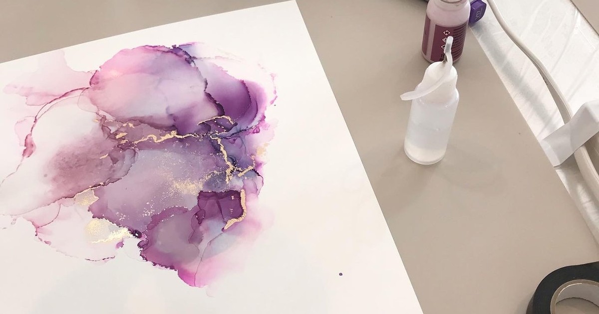 CLASS101+ | Authentic art class with alcohol ink