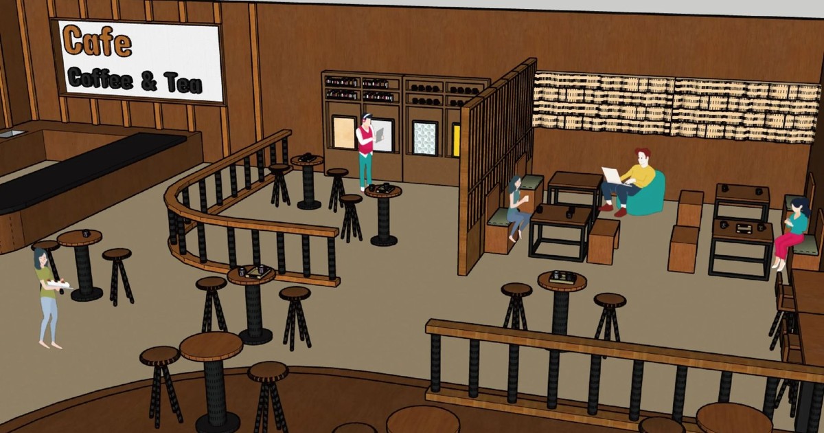 CLASS101+ | Eating Raw Sketchup_ Making a Webtoon Background (Cafe Space)