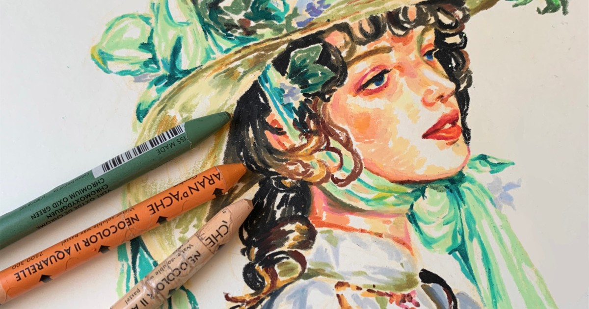 클래스101 | Color and flow captured with crayons, and unique crayon ...