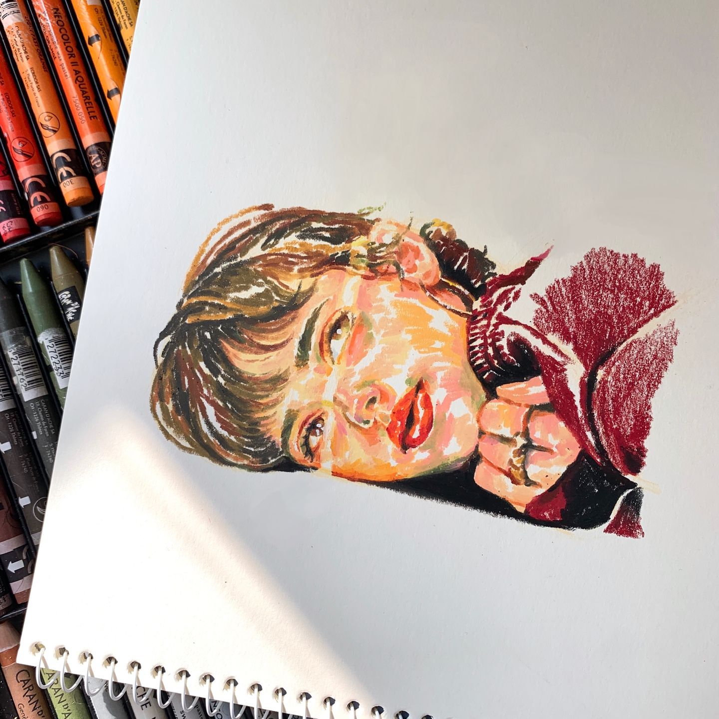 클래스101 | Color and flow captured with crayons, and unique crayon ...